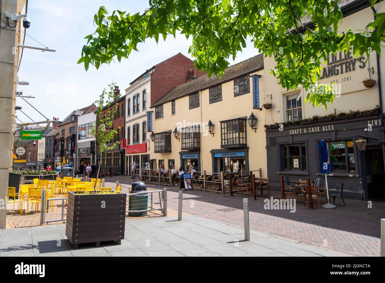 Foreman Street in Nottingham City, Nottinghamshire England UK Stock ...