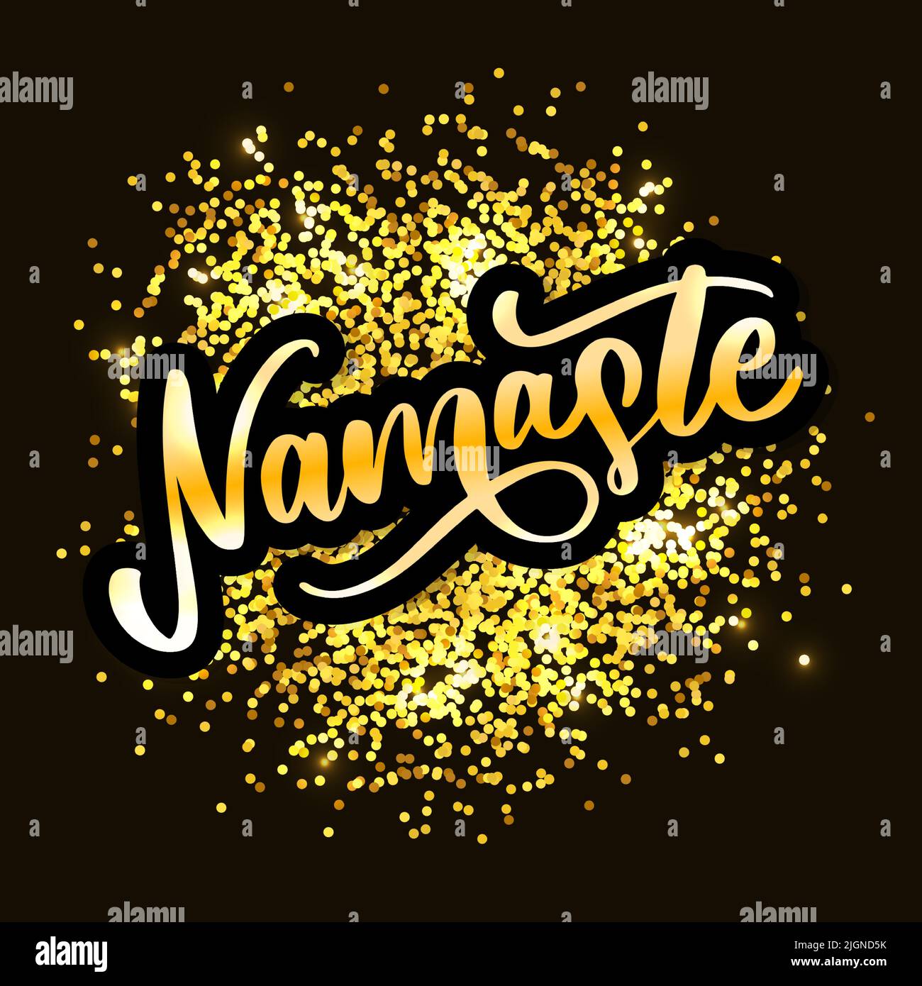 Namaste lettering Indian greeting, Hello in Hindi T shirt hand lettered ...