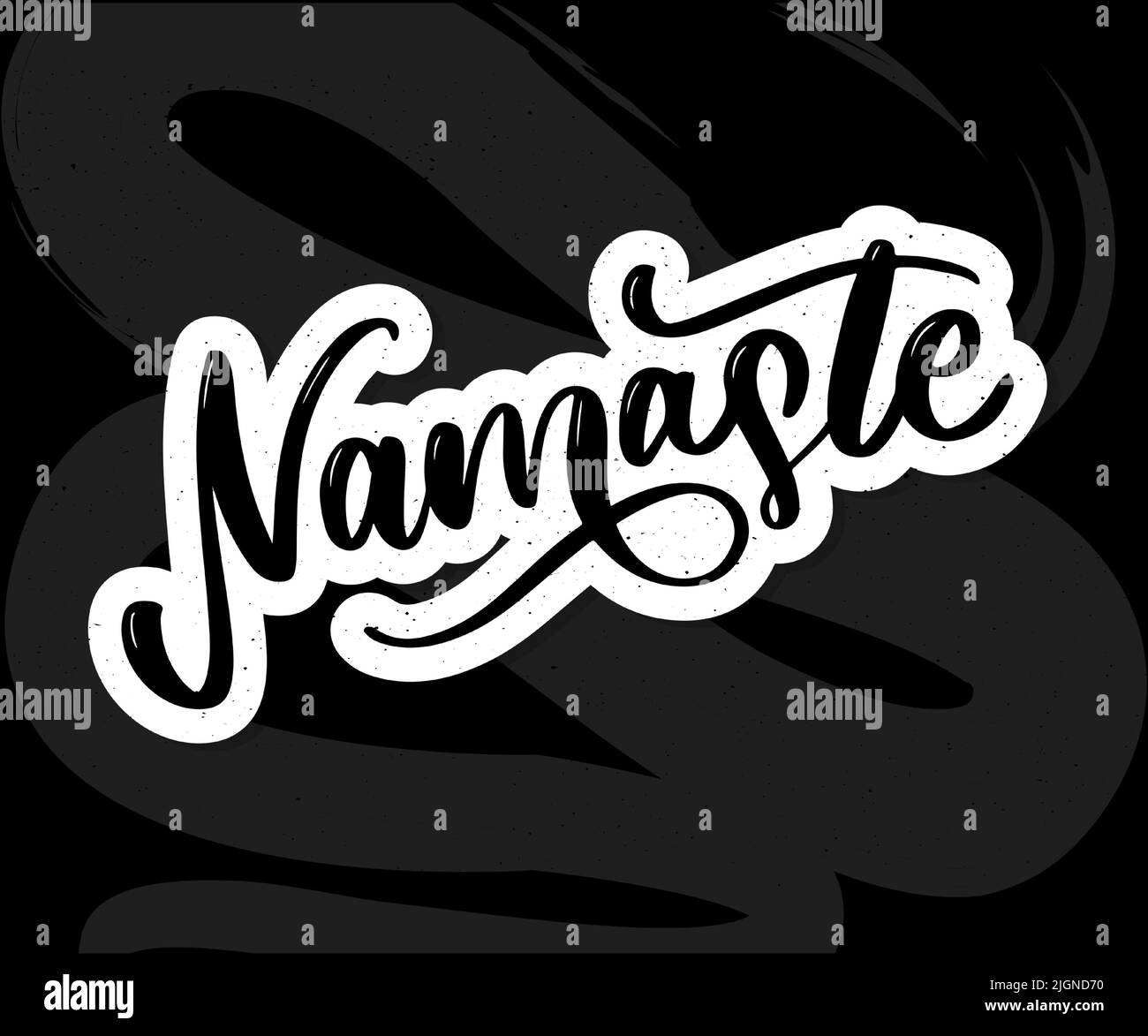 Namaste lettering Indian greeting, Hello in Hindi T shirt hand lettered ...