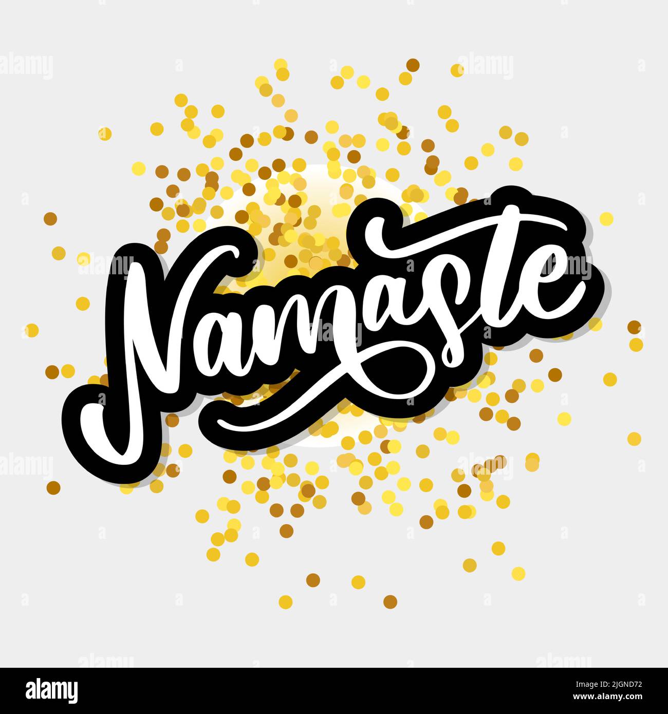 Namaste lettering Indian greeting, Hello in Hindi T shirt hand lettered ...