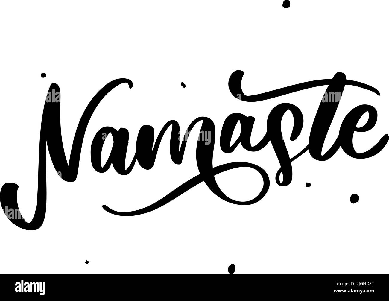 Namaste lettering Indian greeting, Hello in Hindi T shirt hand lettered ...