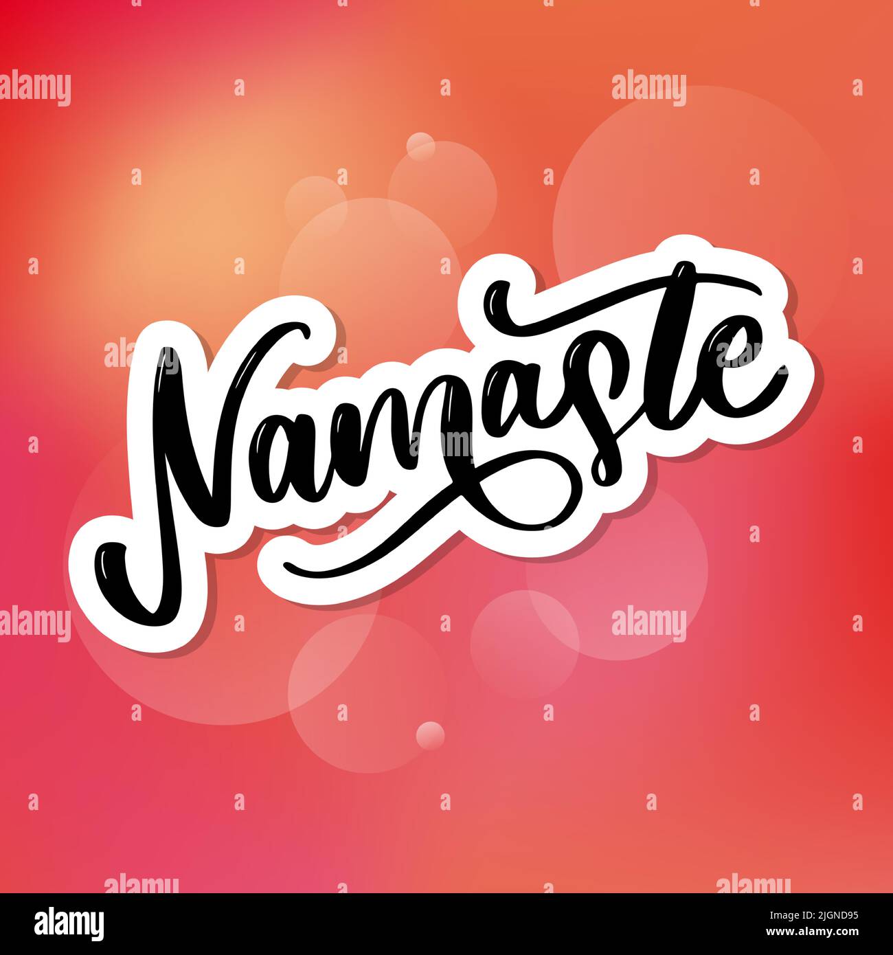 Namaste lettering Indian greeting, Hello in Hindi T shirt hand lettered ...