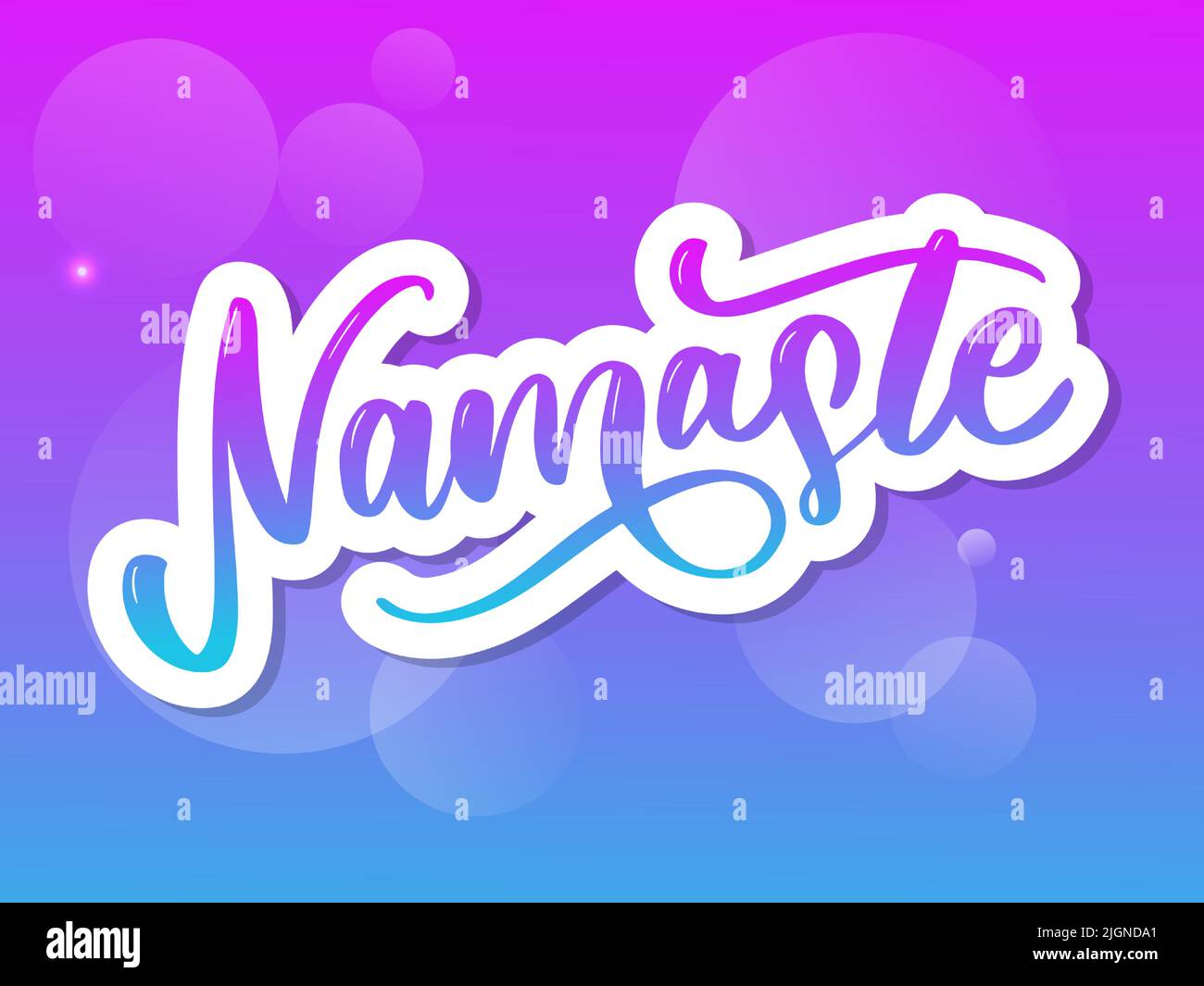 Namaste lettering Indian greeting, Hello in Hindi T shirt hand lettered ...