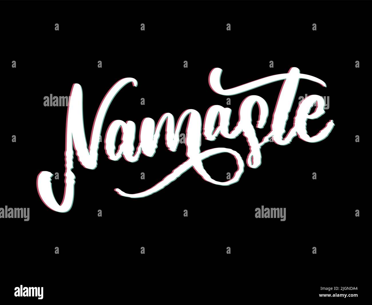 Namaste lettering Indian greeting, Hello in Hindi T shirt hand lettered ...