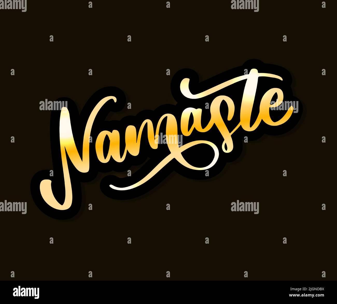 Namaste lettering Indian greeting, Hello in Hindi T shirt hand lettered ...