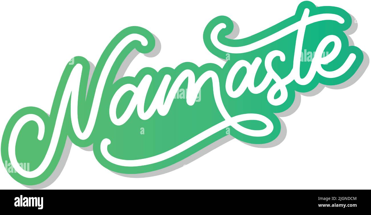 Namaste lettering Indian greeting, Hello in Hindi T shirt hand lettered ...