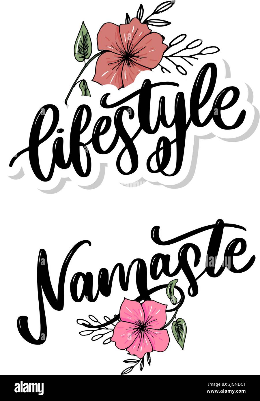Namaste lettering Indian greeting, Hello in Hindi T shirt hand lettered ...