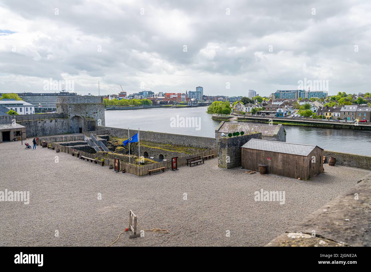 King johns castle limerick courtyard hi-res stock photography and ...
