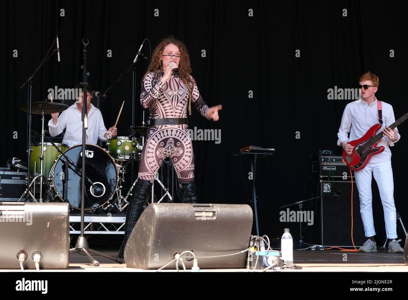 Amy Montgomery performing at Cornbury Festival, Great Tew, Oxford, UK ...