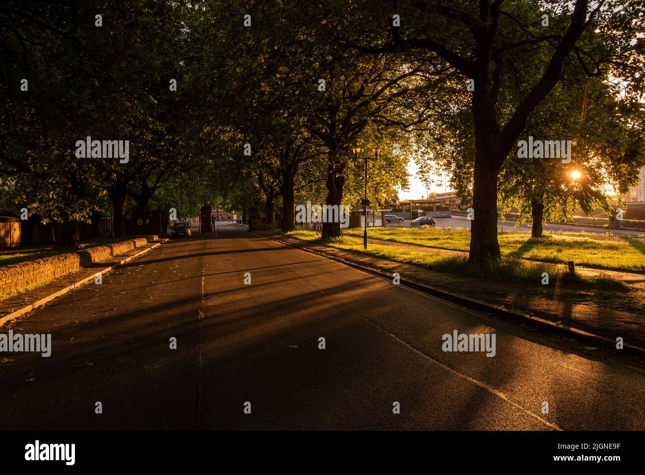 Sunrise by the River Trent at Victoria Embankment Nottingham ...