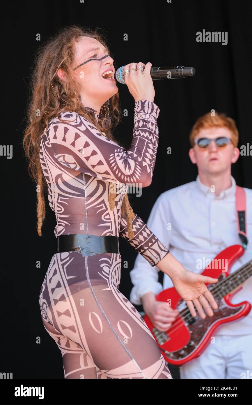 Amy Montgomery performing at Cornbury Festival, Great Tew, Oxford, UK ...