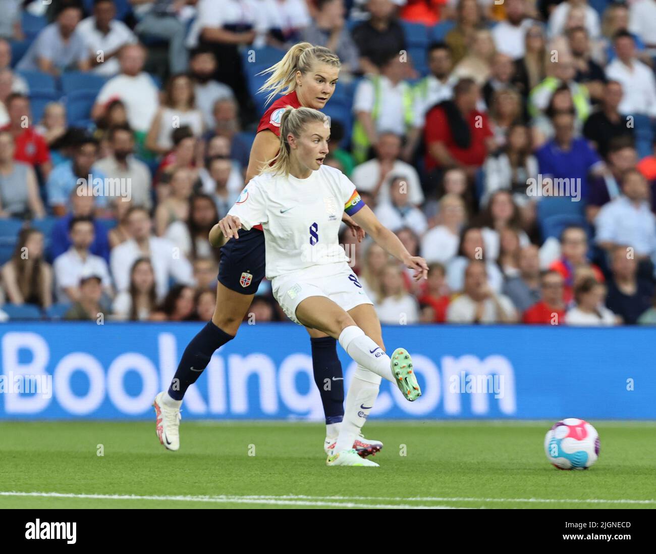 BRIGHTON ENGLAND - JULY 11 : Leah Williamson (Arsenal) of England Women ...