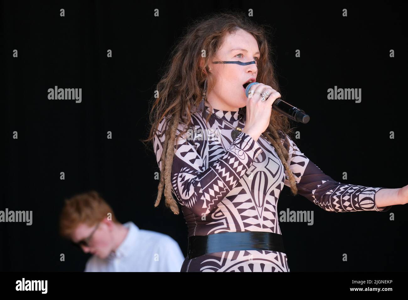 Amy Montgomery performing at Cornbury Festival, Great Tew, Oxford, UK ...