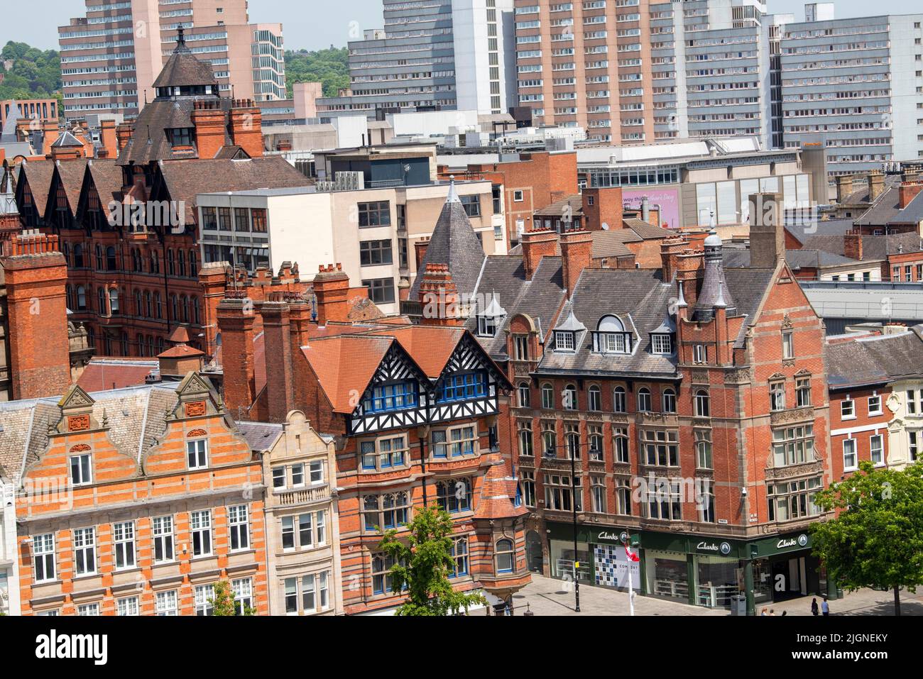 Aerial view of Market Square and King Street from the rooftop of the ...