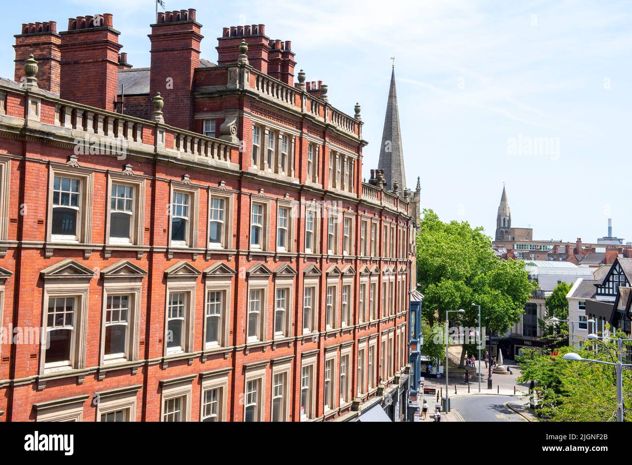 St peters church wheeler gate nottingham england hi-res stock ...