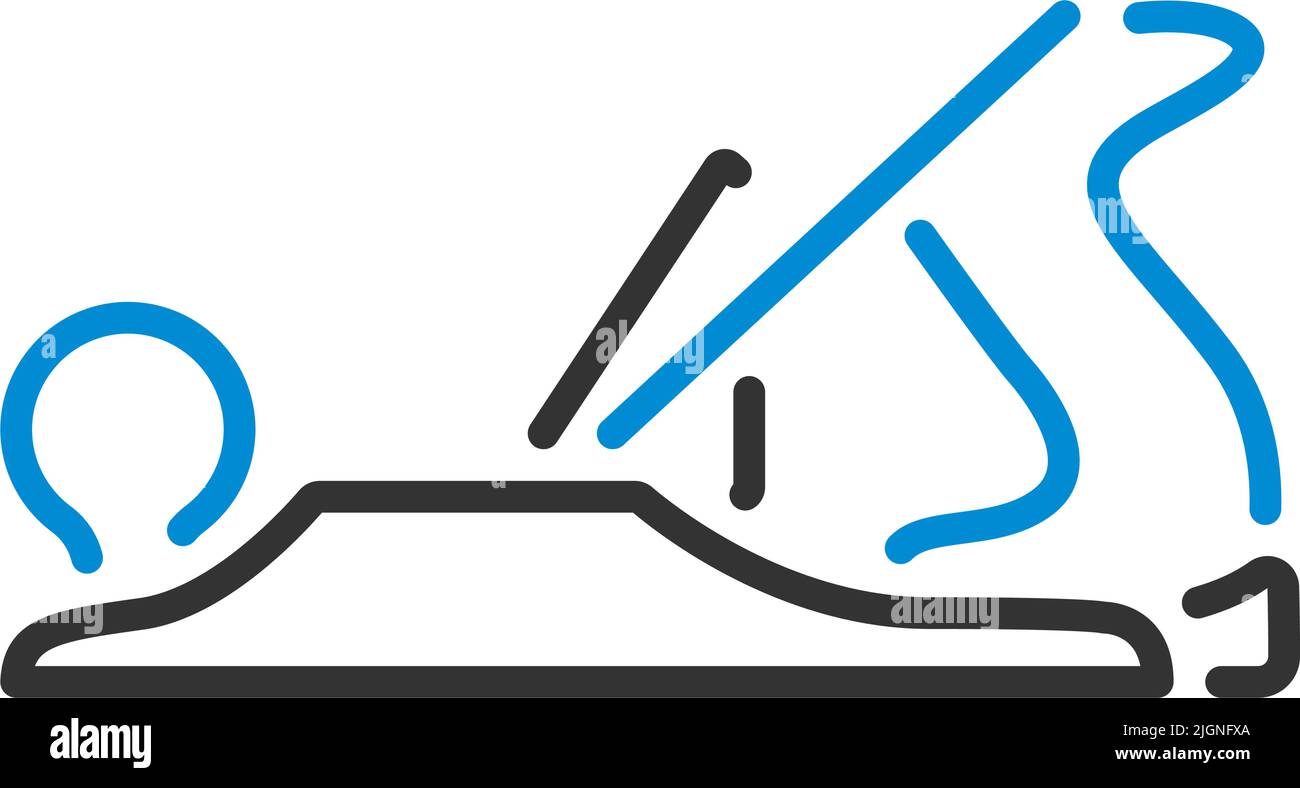 Icon Of Jack-plane. Bold outline design with editable stroke width ...