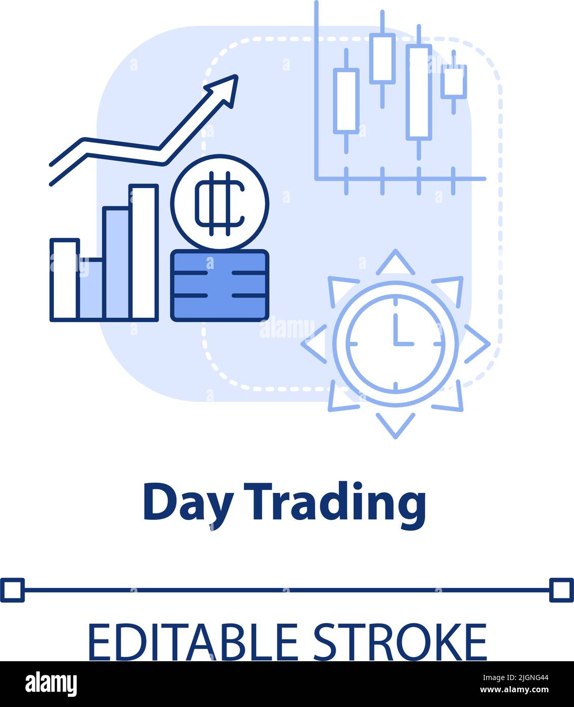 Day trading light blue concept icon Stock Vector Image & Art - Alamy