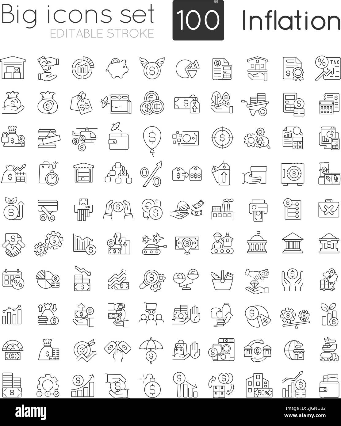 Symbol for inflation Black and White Stock Photos & Images - Alamy