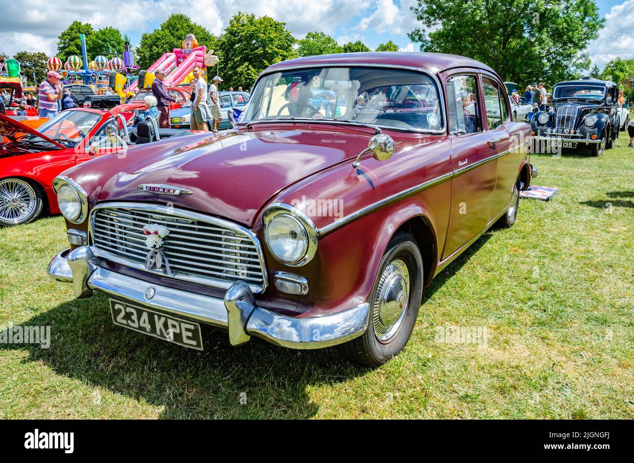 Front view of a 1959 Humber Hawk Series 1 in Burgundy at The Berkshire ...
