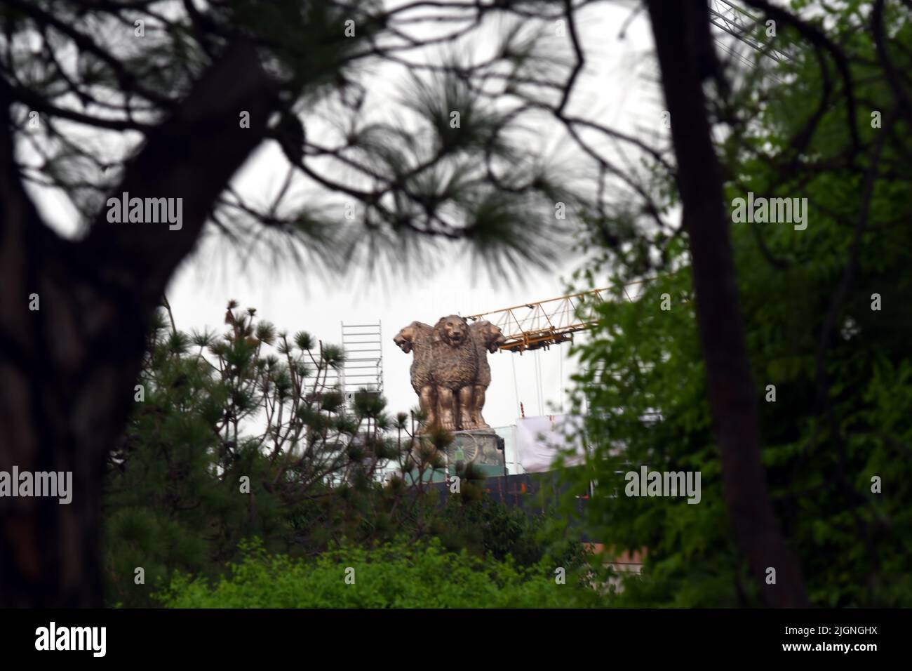 July 12, 2022, New Delhi, New Delhi, India: A View of the national ...