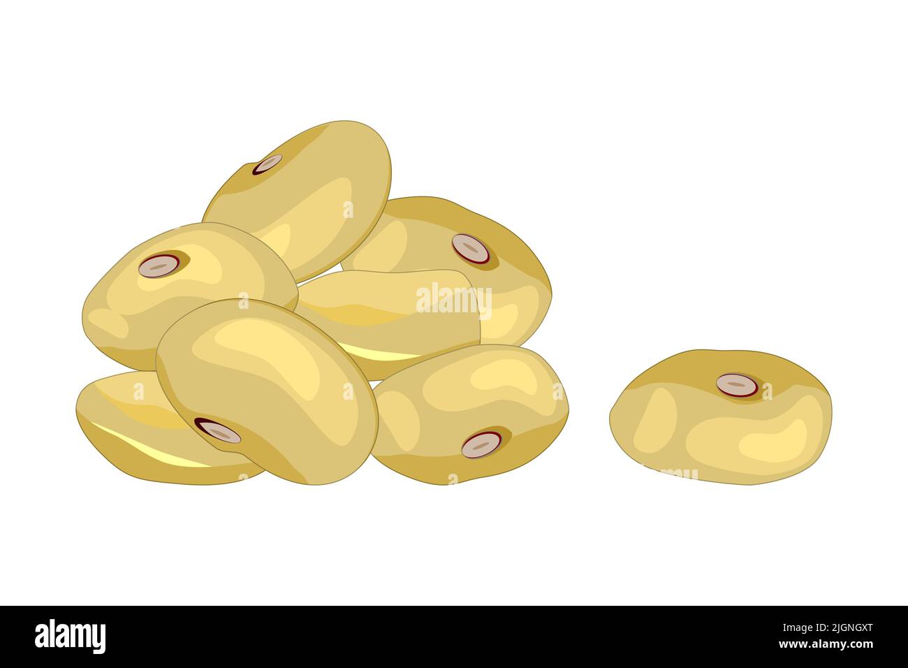 Soy bean isolated on white background. Soybean icon. Soybean stack ...