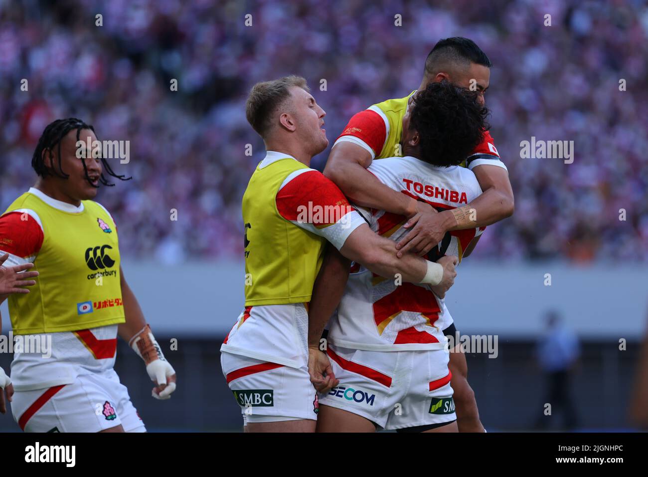 Tokyo, Japan. 9th July, 2022. Tevita Tatafu (JPN), Shane Gates (JPN ...