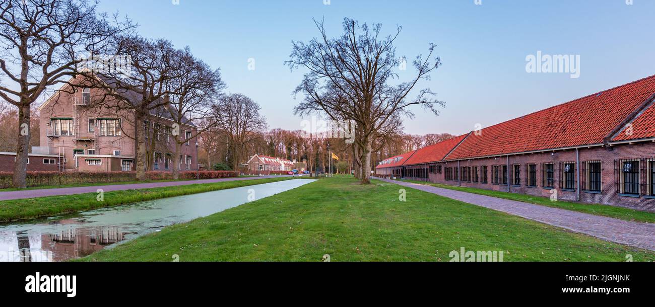 Veenhuizen, The Netherlands - April 16, 2021: Entrance of Historic site ...