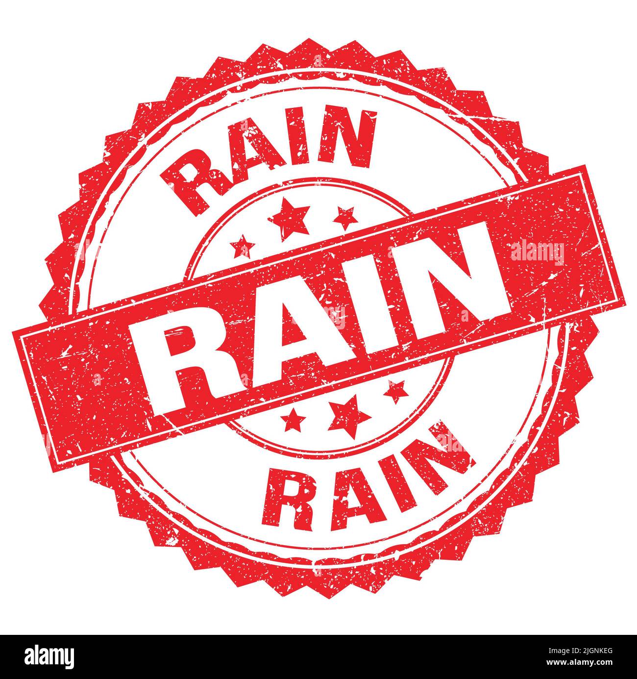 RAIN text written on red round stamp sign Stock Photo - Alamy