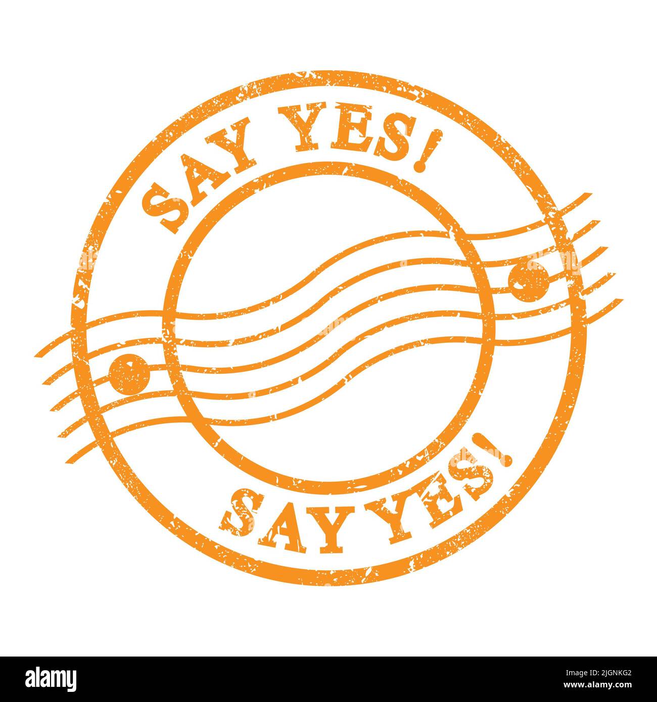 Say yes stamp hi-res stock photography and images - Alamy