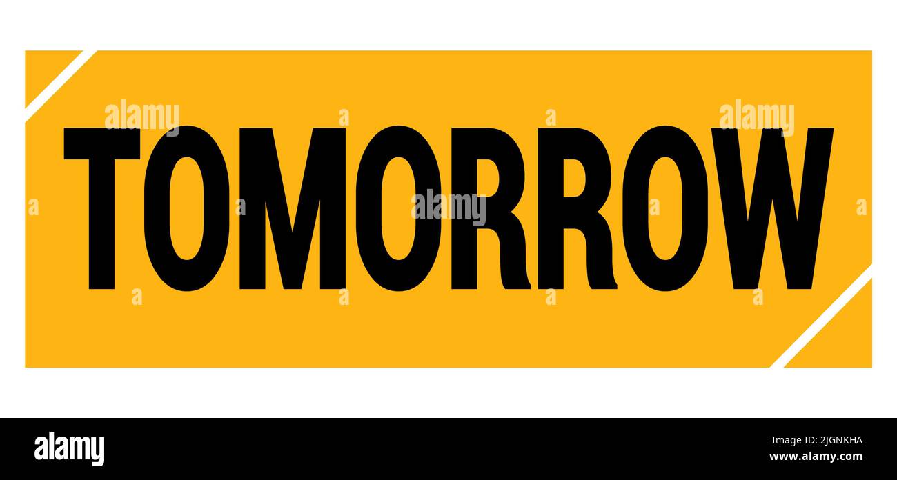 Tomorrow stamp Cut Out Stock Images & Pictures - Alamy