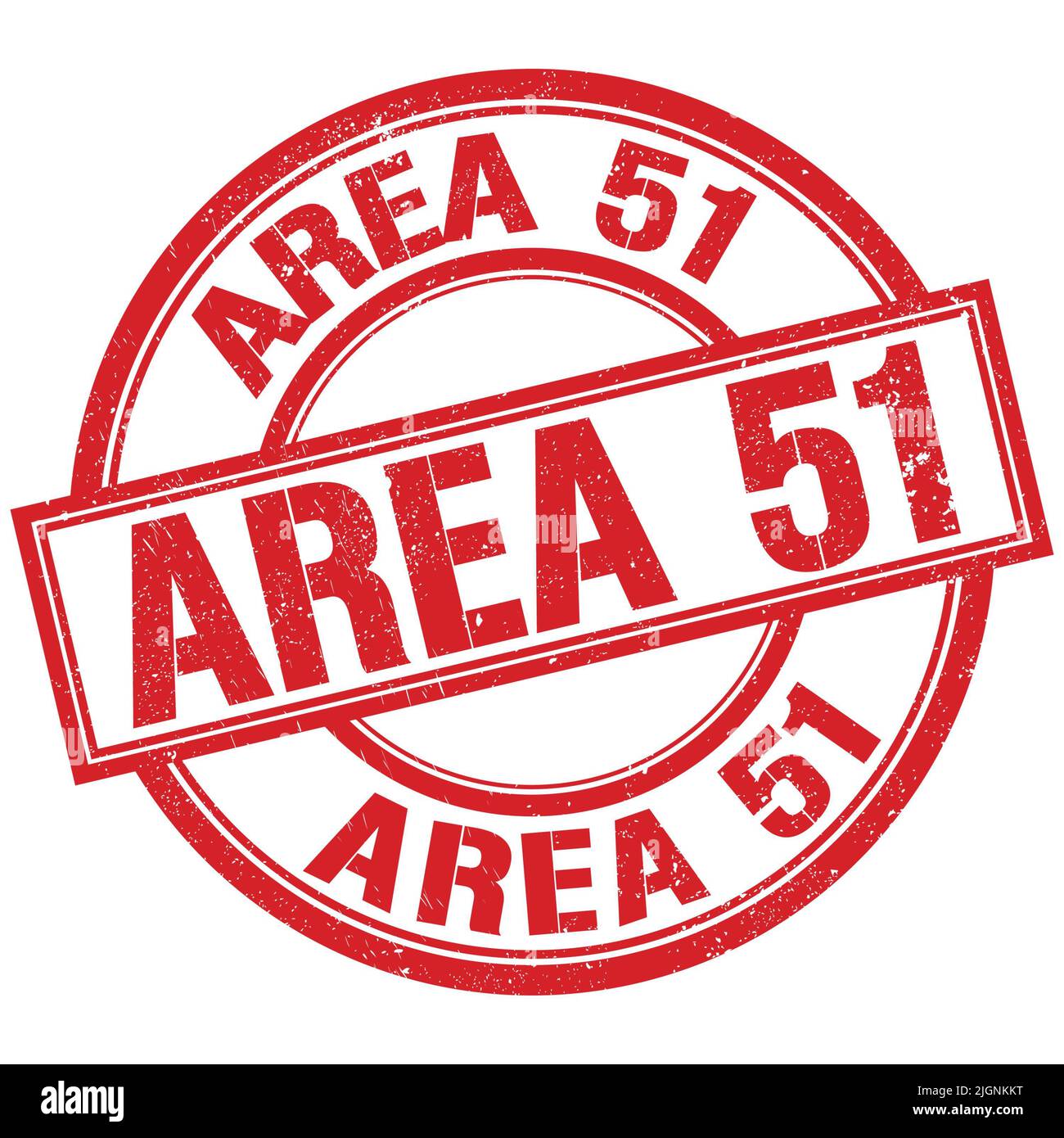 AREA 51 text written word on red round stamp sign Stock Photo - Alamy