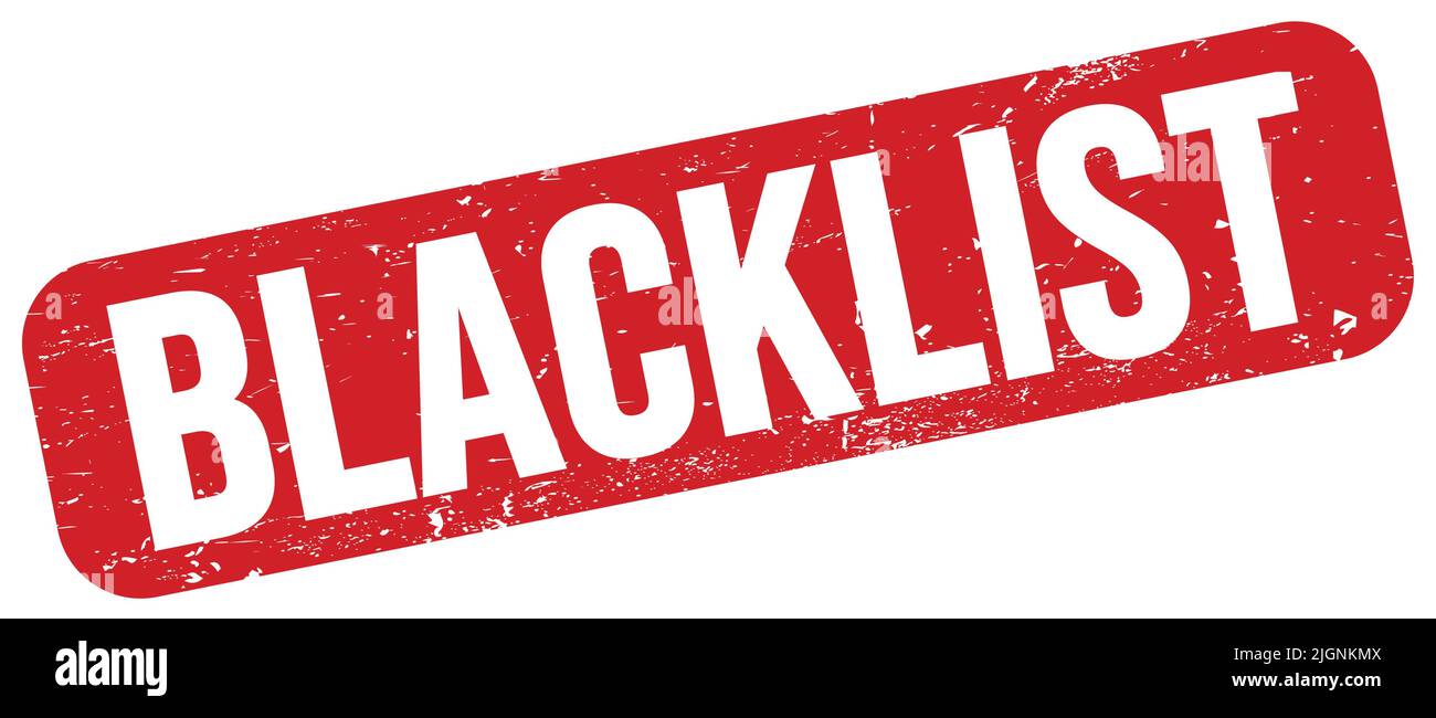 Blacklist word hi-res stock photography and images - Alamy