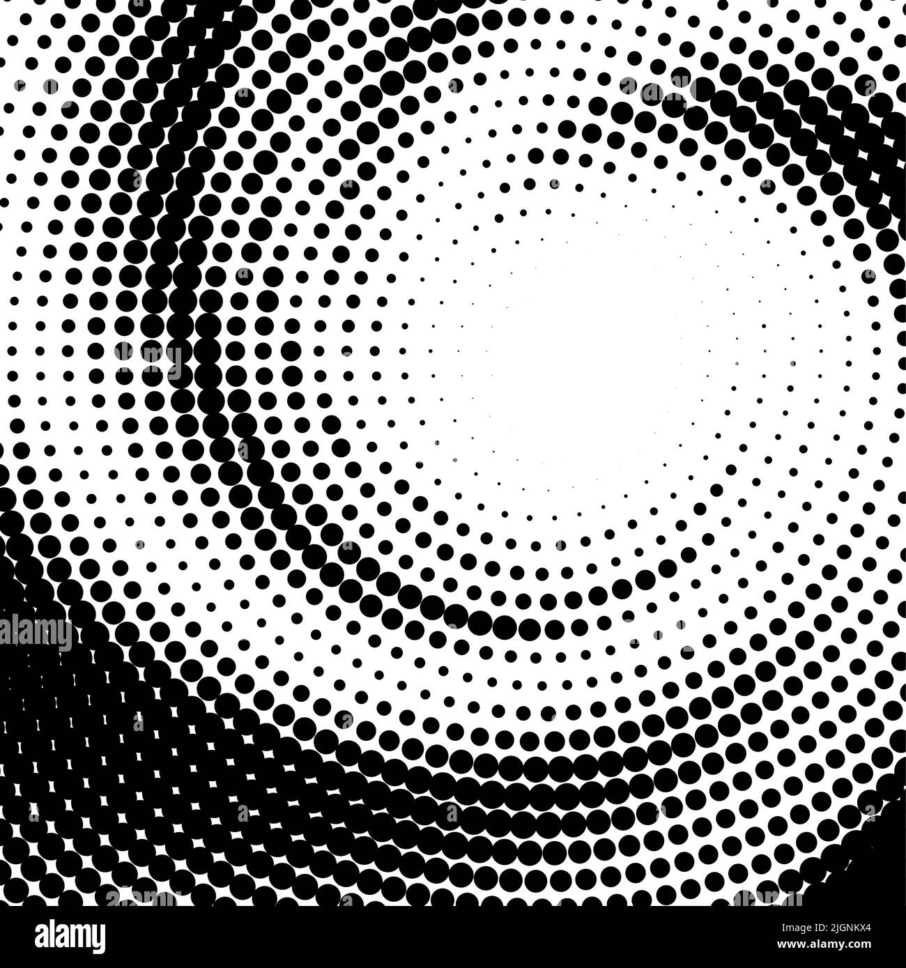 Halftone effect, trendy dotted illusion of gradient, vector EPS10 Stock ...