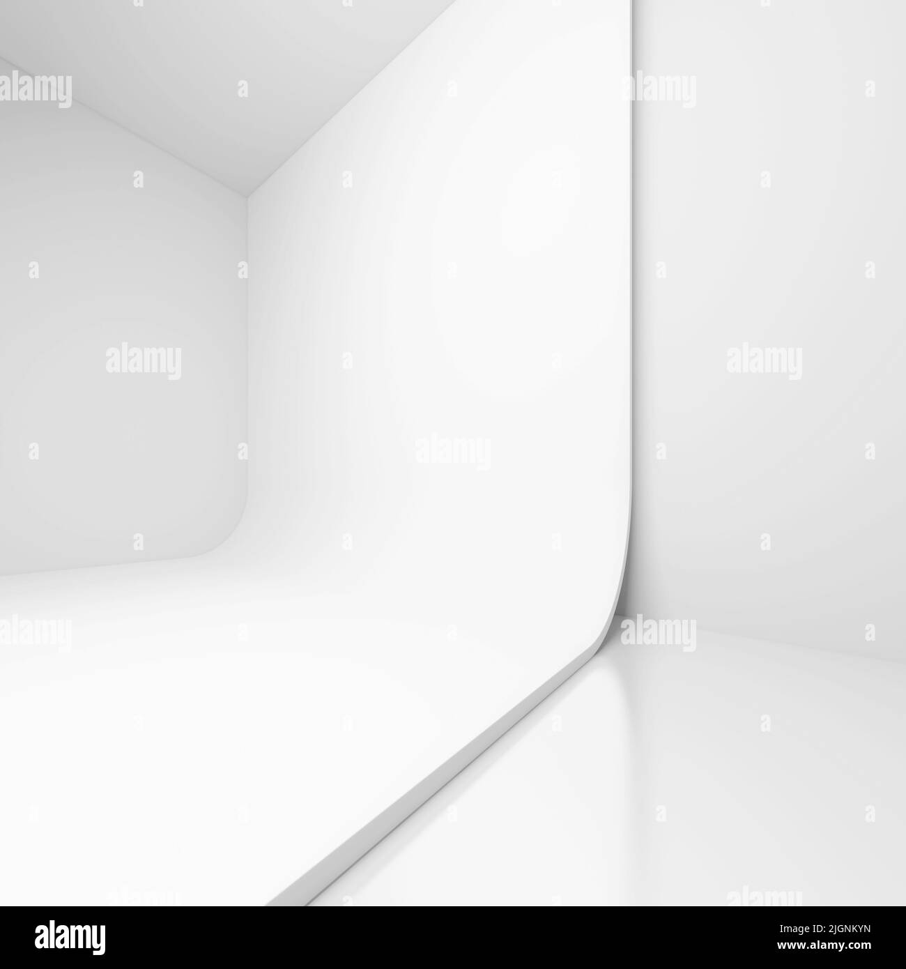 3d White Modern Interior Design Stock Photo - Alamy