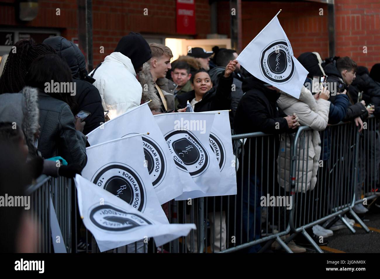 Fans arrive for the emirates fa cup hi-res stock photography and images ...