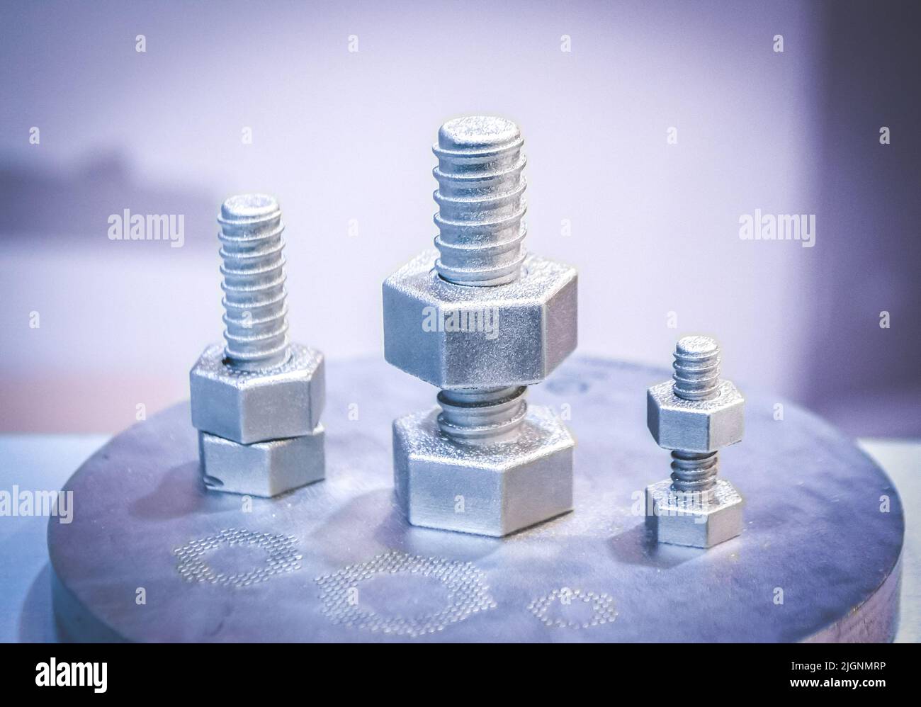 Object printed from metal powder on metal 3d printer.Object printed in ...