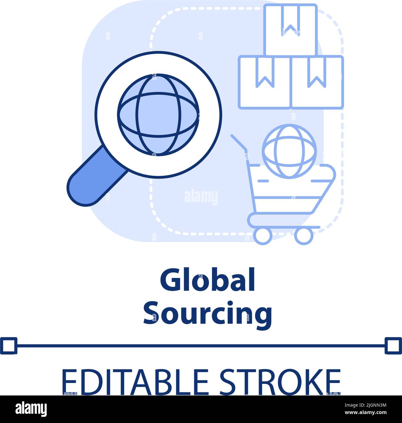 Sourcing purchasing procurement Stock Vector Images - Alamy
