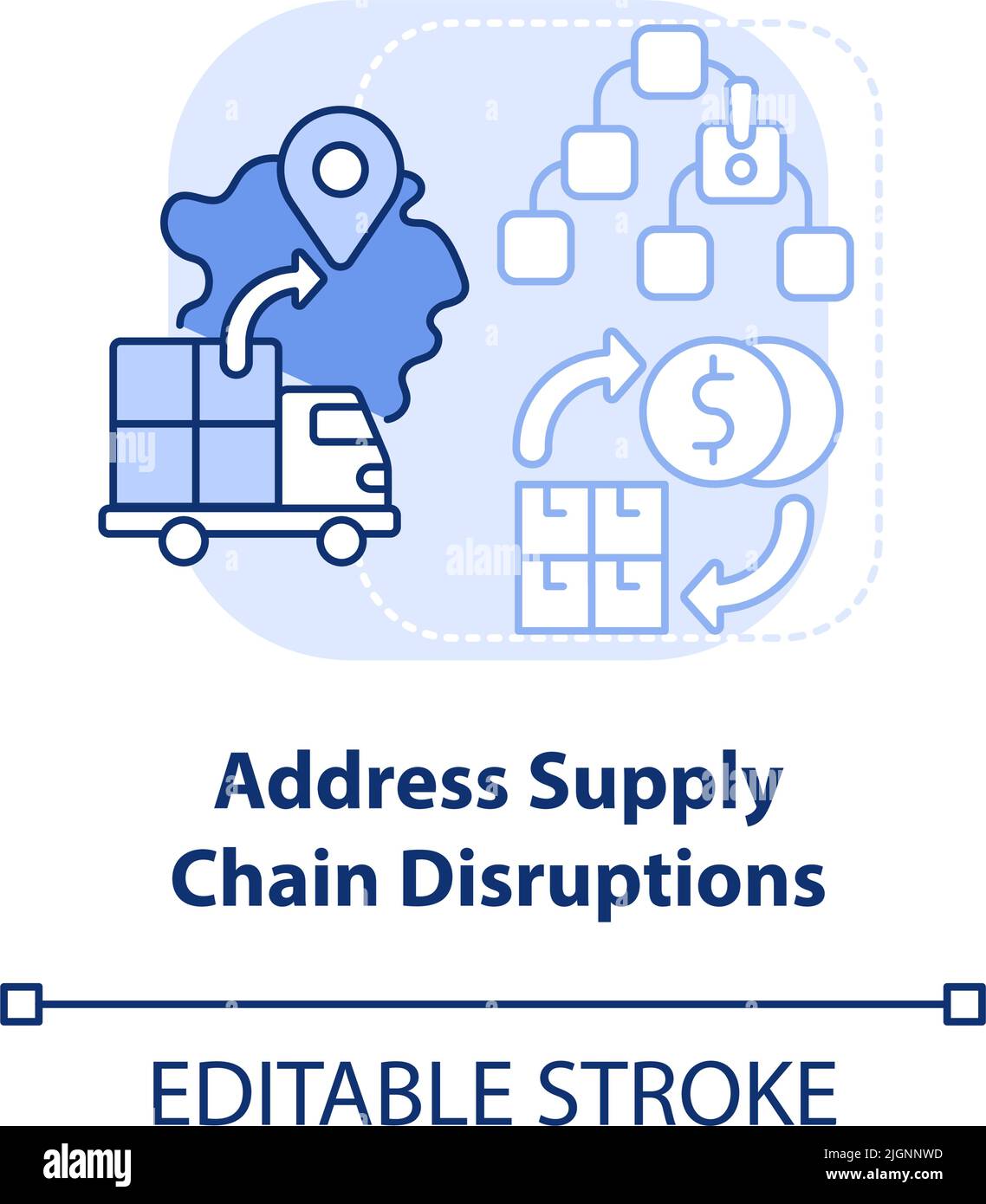 Logistics disruption Stock Vector Images - Alamy