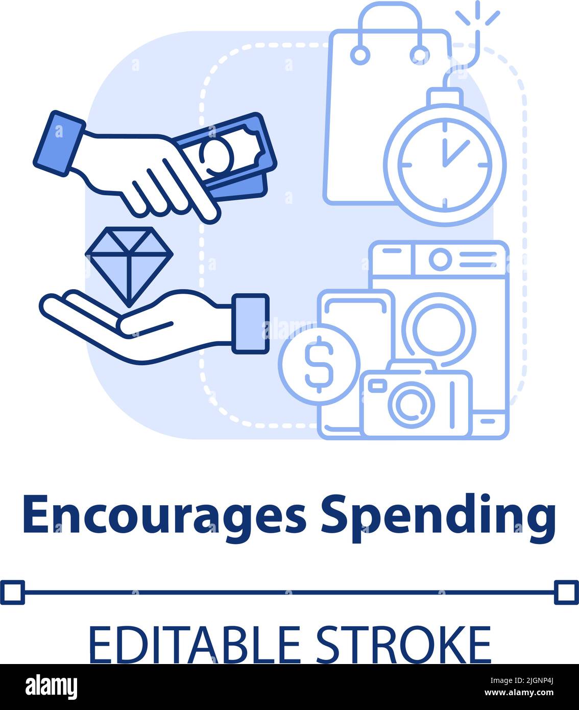 Buying power and inflation Stock Vector Images - Alamy