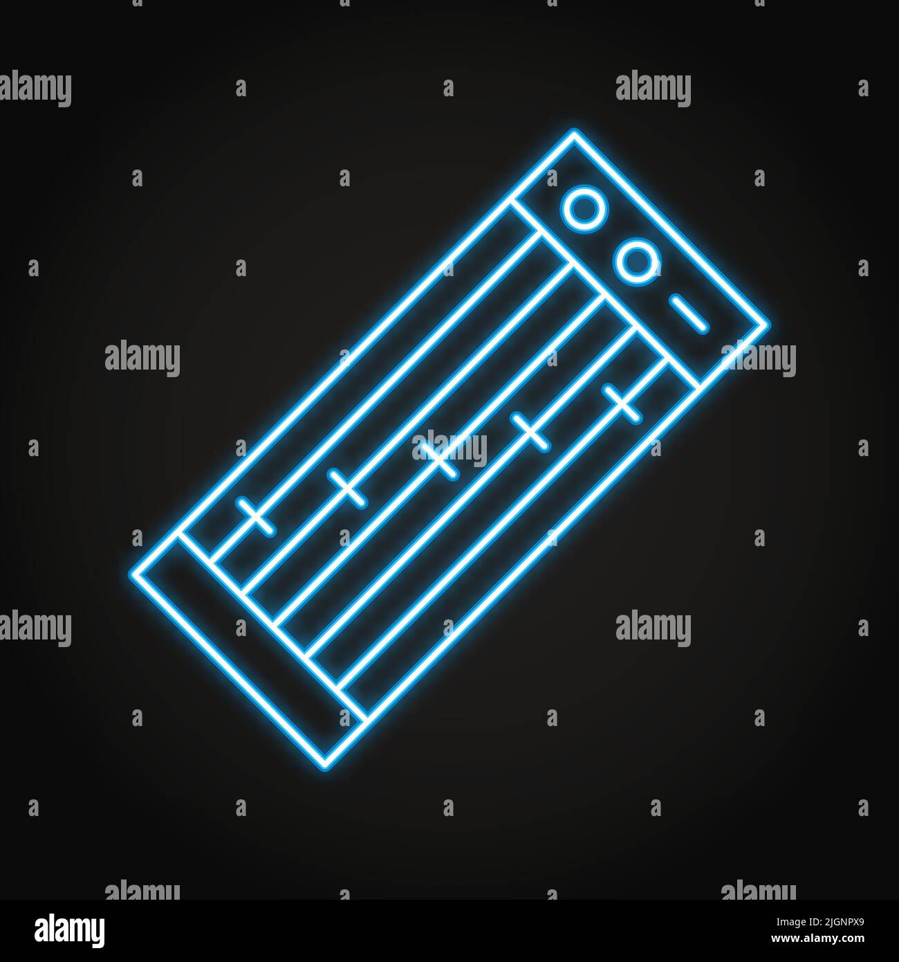 Koto neon icon in line style. Tradtional Japanese musical instrument ...