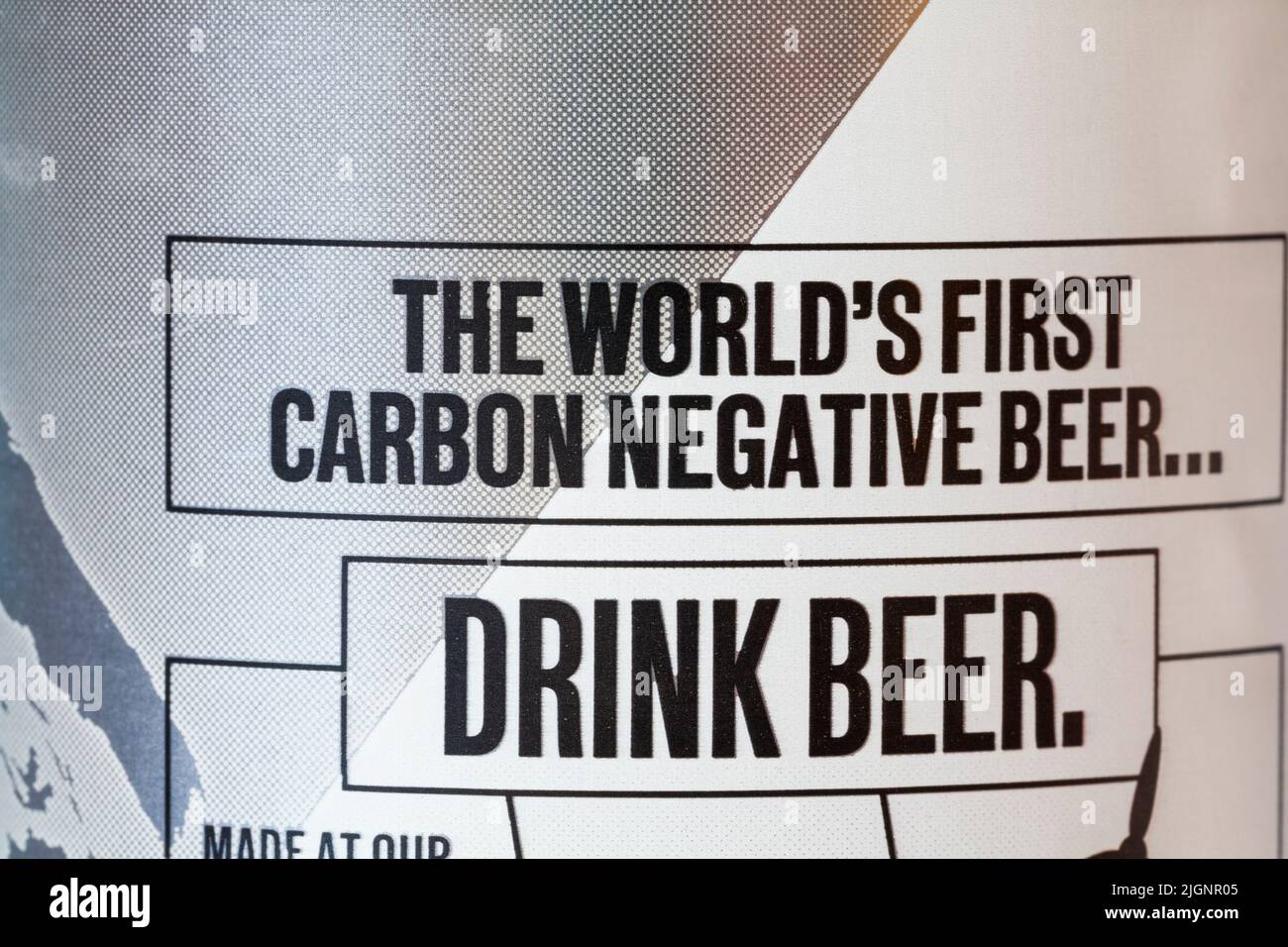 The worlds first carbon negative beer hi-res stock photography and ...
