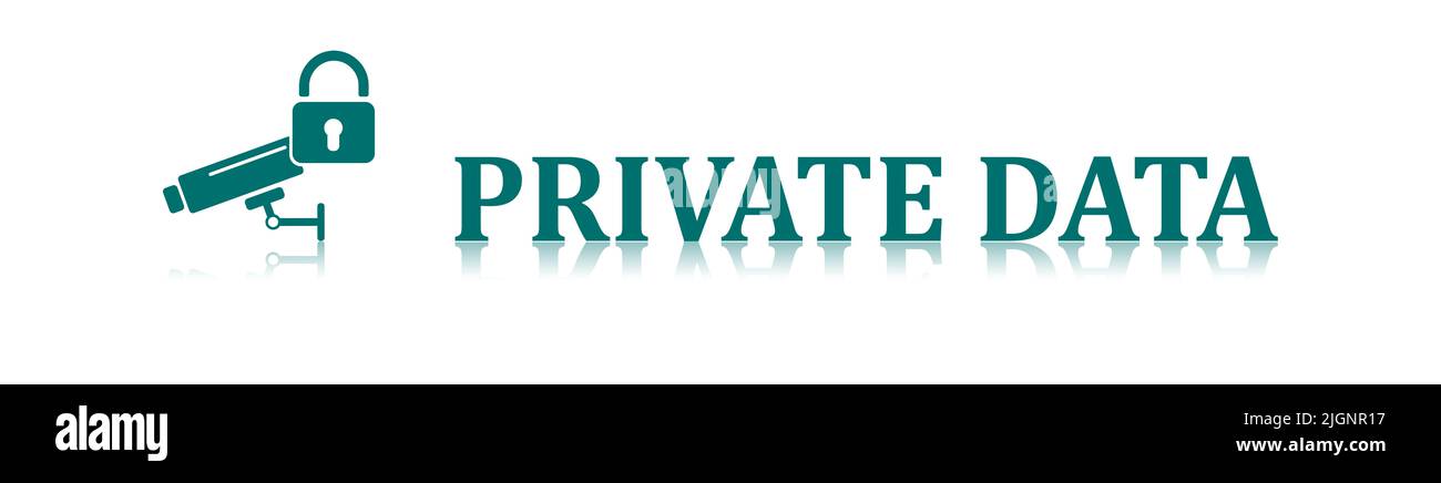 Illustration of a private data concept Stock Photo - Alamy