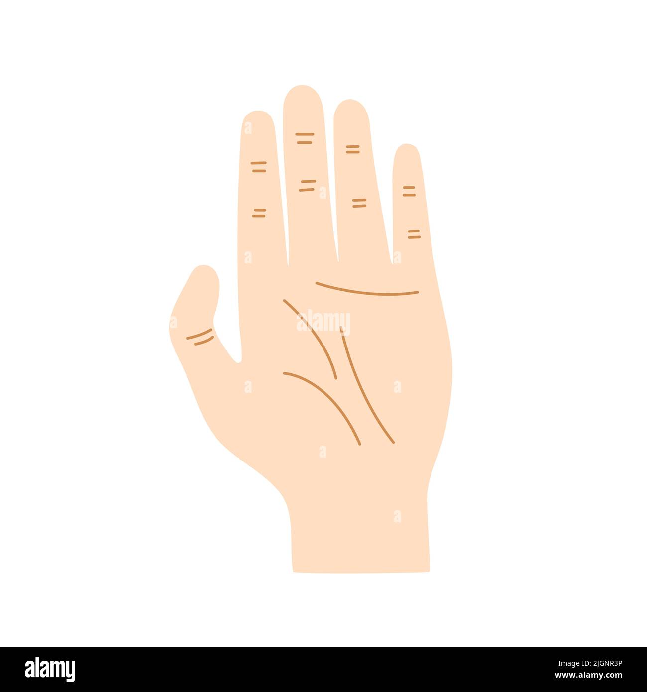 Hand protest sign vector isolated illustration Stock Vector Image & Art ...