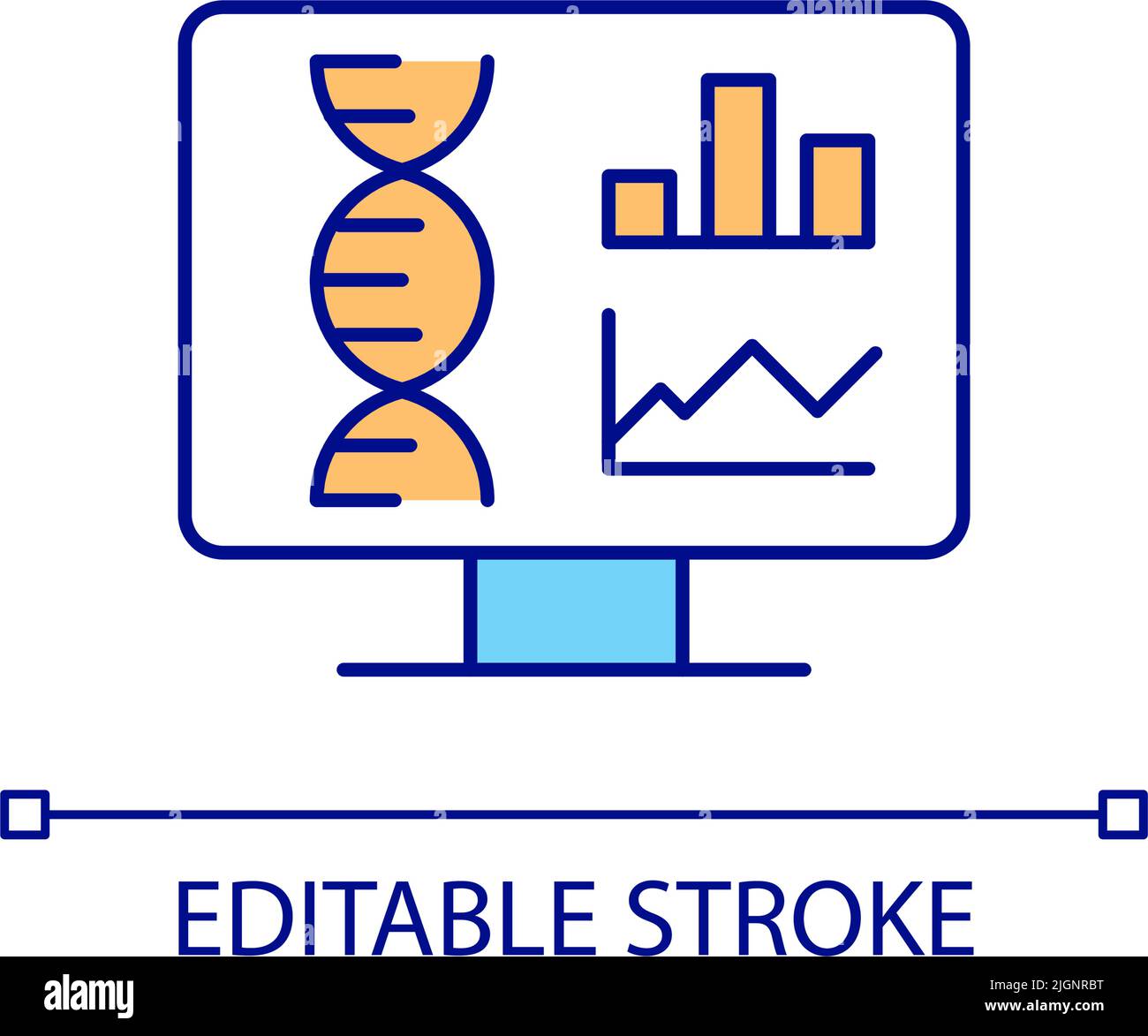 Medical chart RGB color icon Stock Vector Image & Art - Alamy