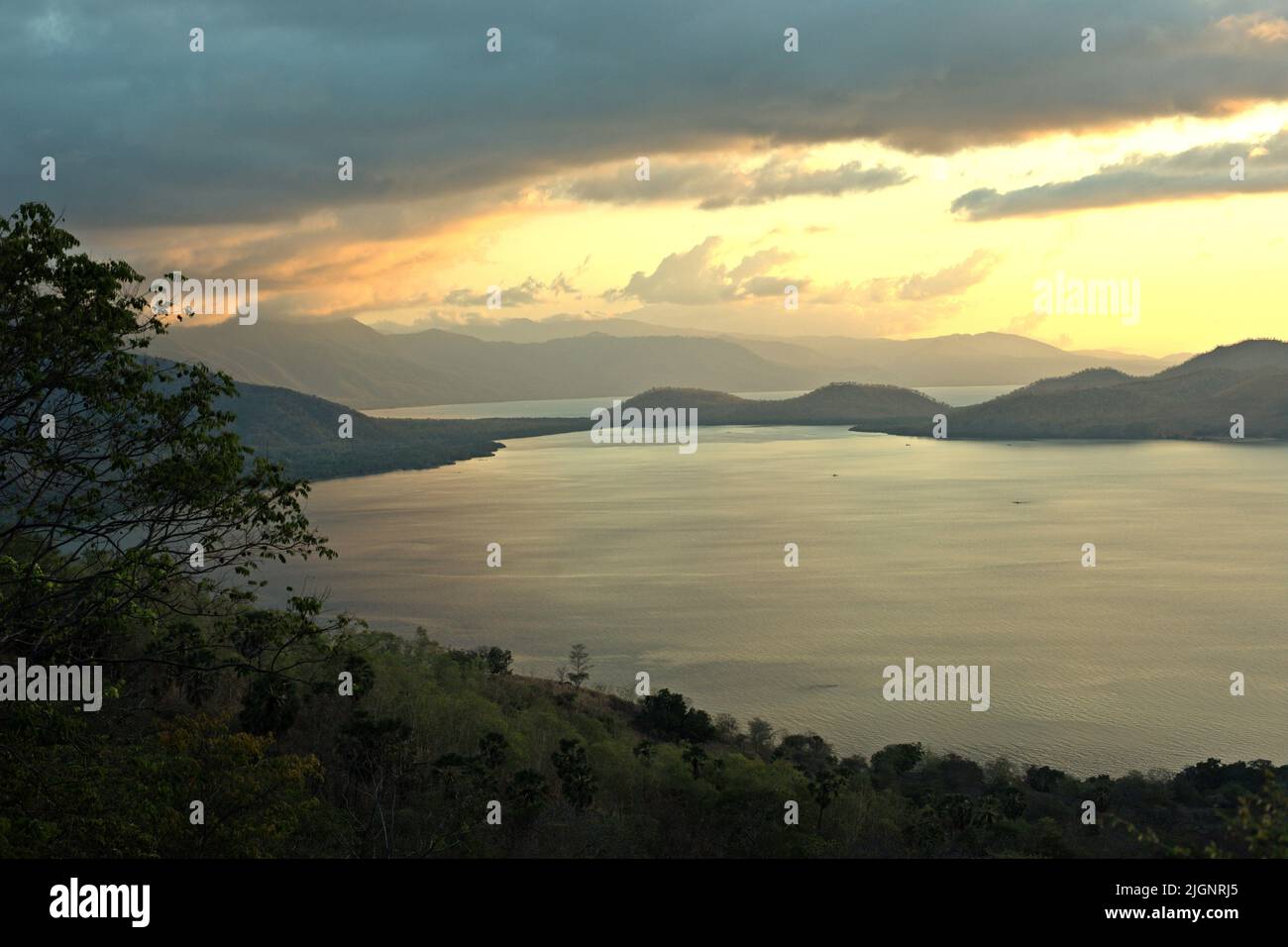 Waitenga Bay and northern coast of Lembata Island in Lembata, East Nusa ...