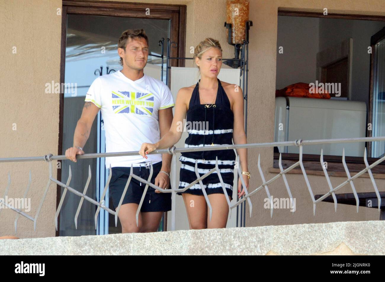 Mare 2009 Sardinia Porto Cervo Francesco Totti On Holiday With The ...