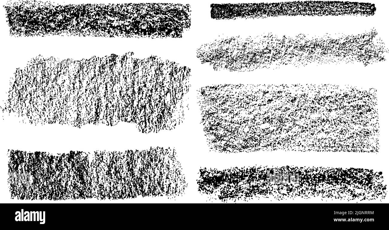 Soft charcoal bold smears, wide brush strokes Stock Vector Image & Art ...