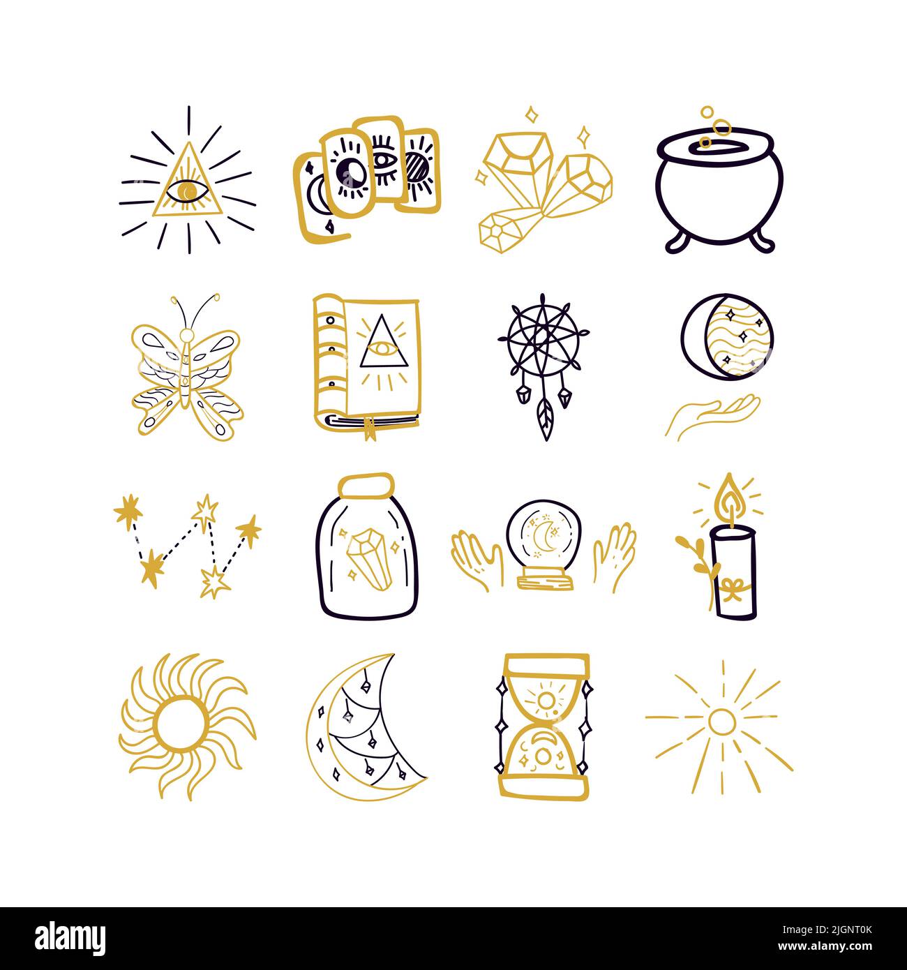 Mystery Doodle Set Isolated Stock Vector Image & Art - Alamy