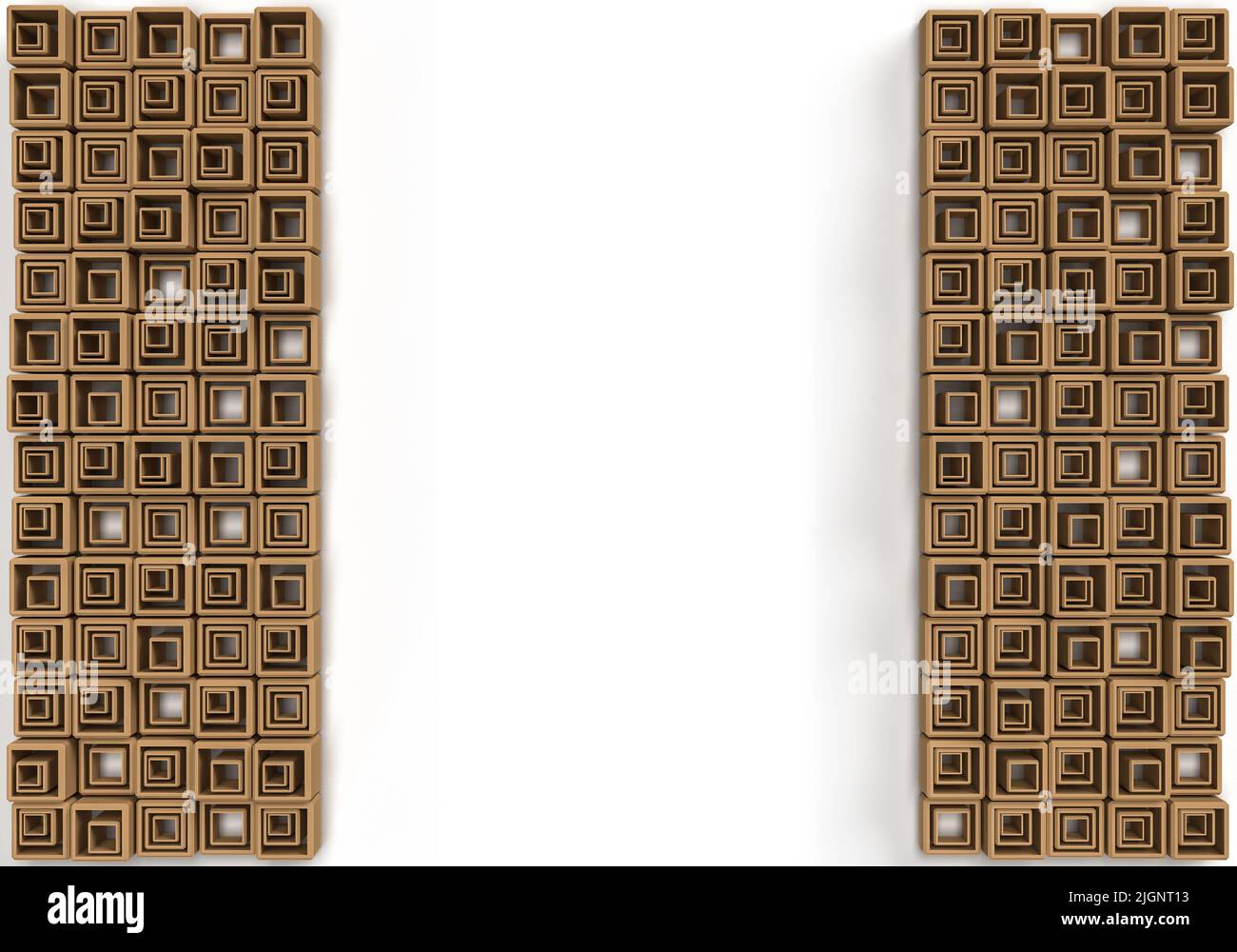 A 3d rendering image of wooden bubic on white background Stock Photo ...