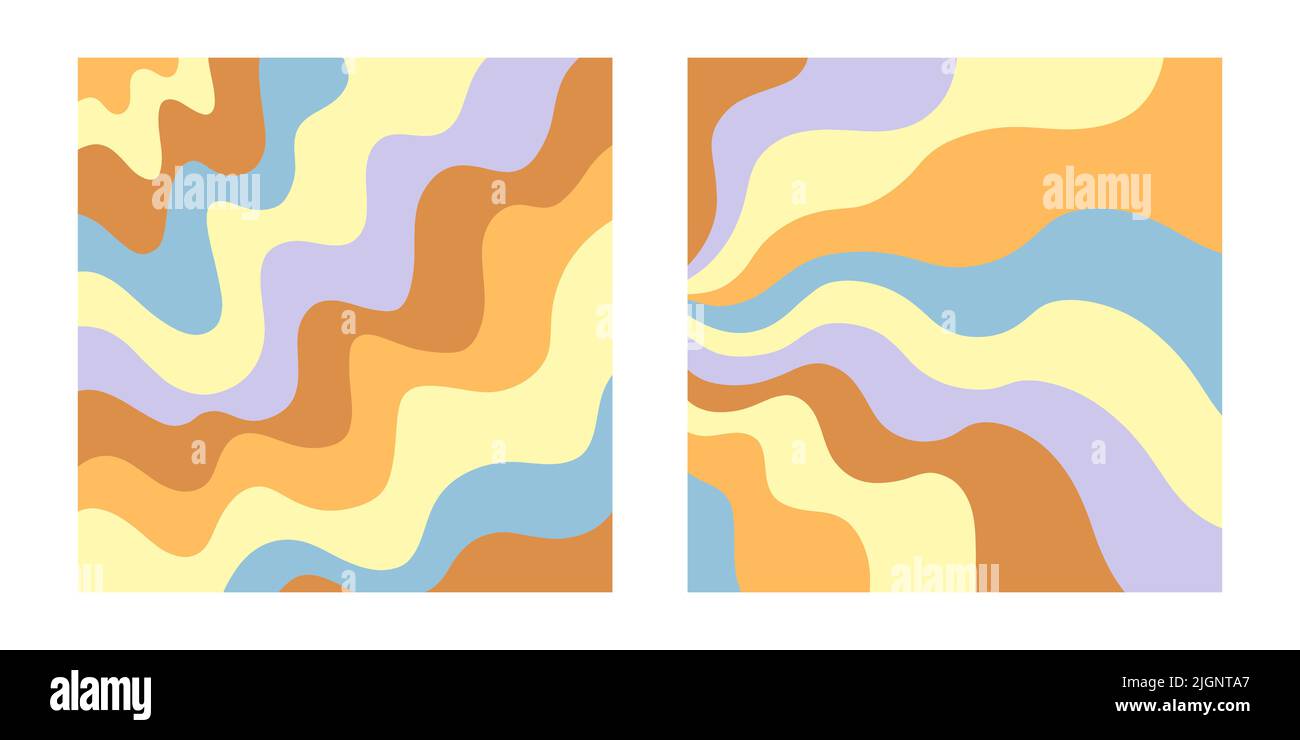 Retro 70s Abstract background covers set Stock Vector Image & Art - Alamy